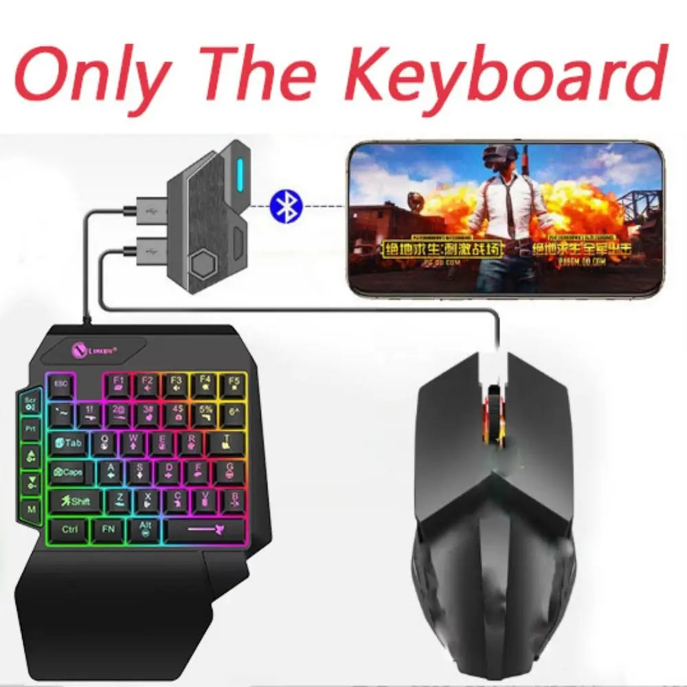One-Handed Usb Wired Gaming Keyboard With Backlight – Mjg Store