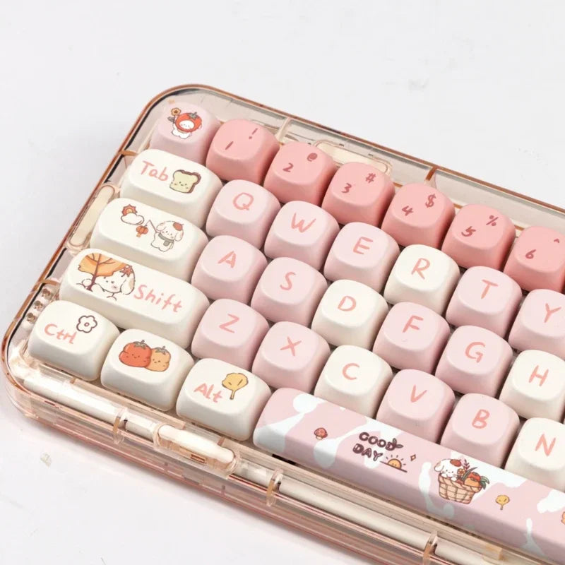Cute Fall Puppy Keycap Set For Mechanical Keyboards – Mjg Store