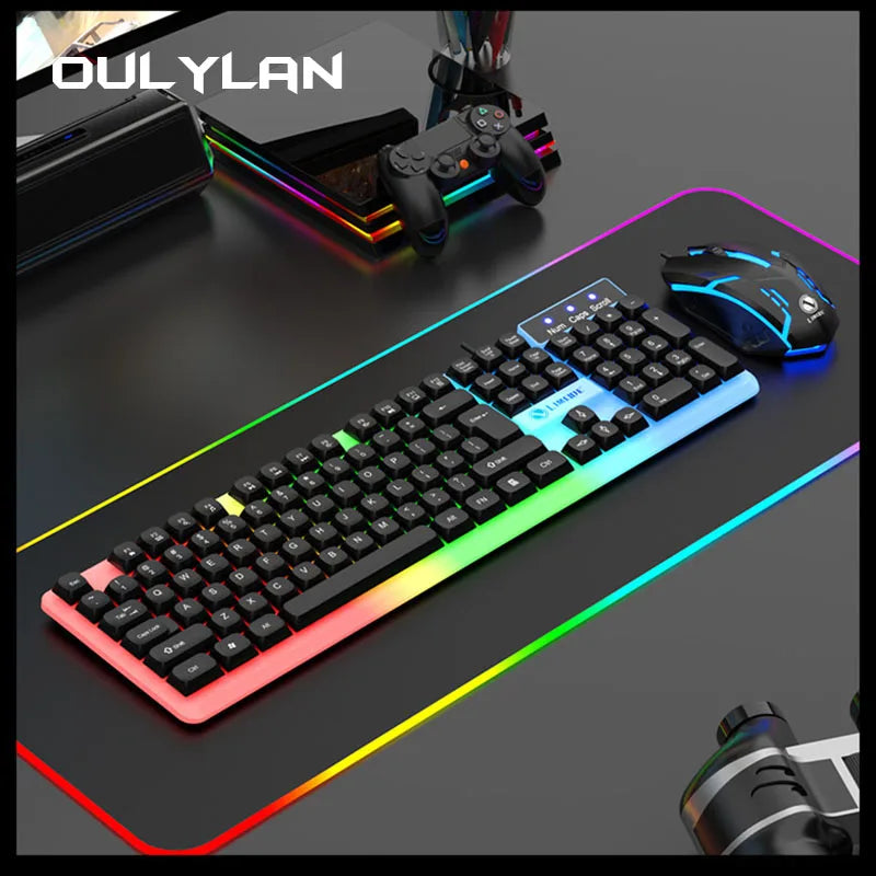 Illuminated Wired Keyboard And Mouse With Spherical Keycaps – Mjg Store